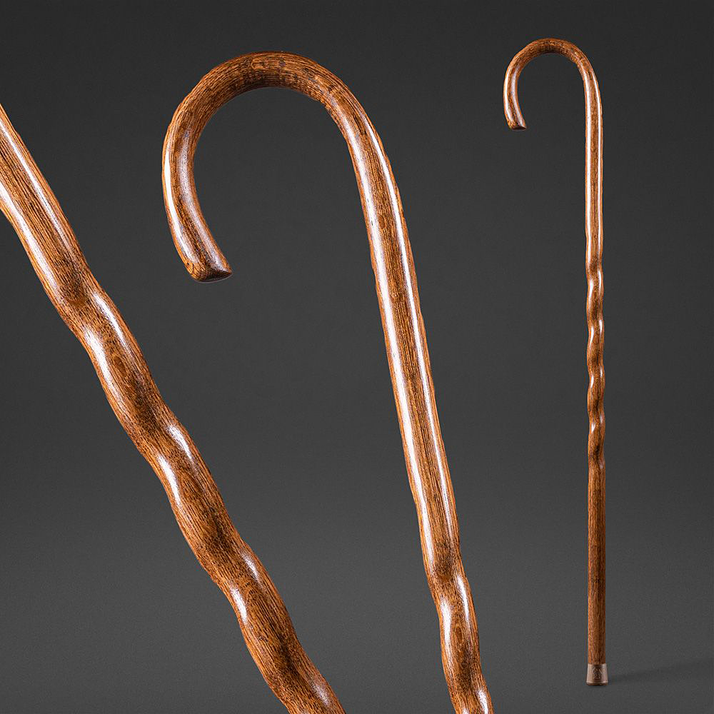 Brazos Walking Sticks Crook Neck Twisted Oak Walking Cane | Cabela's